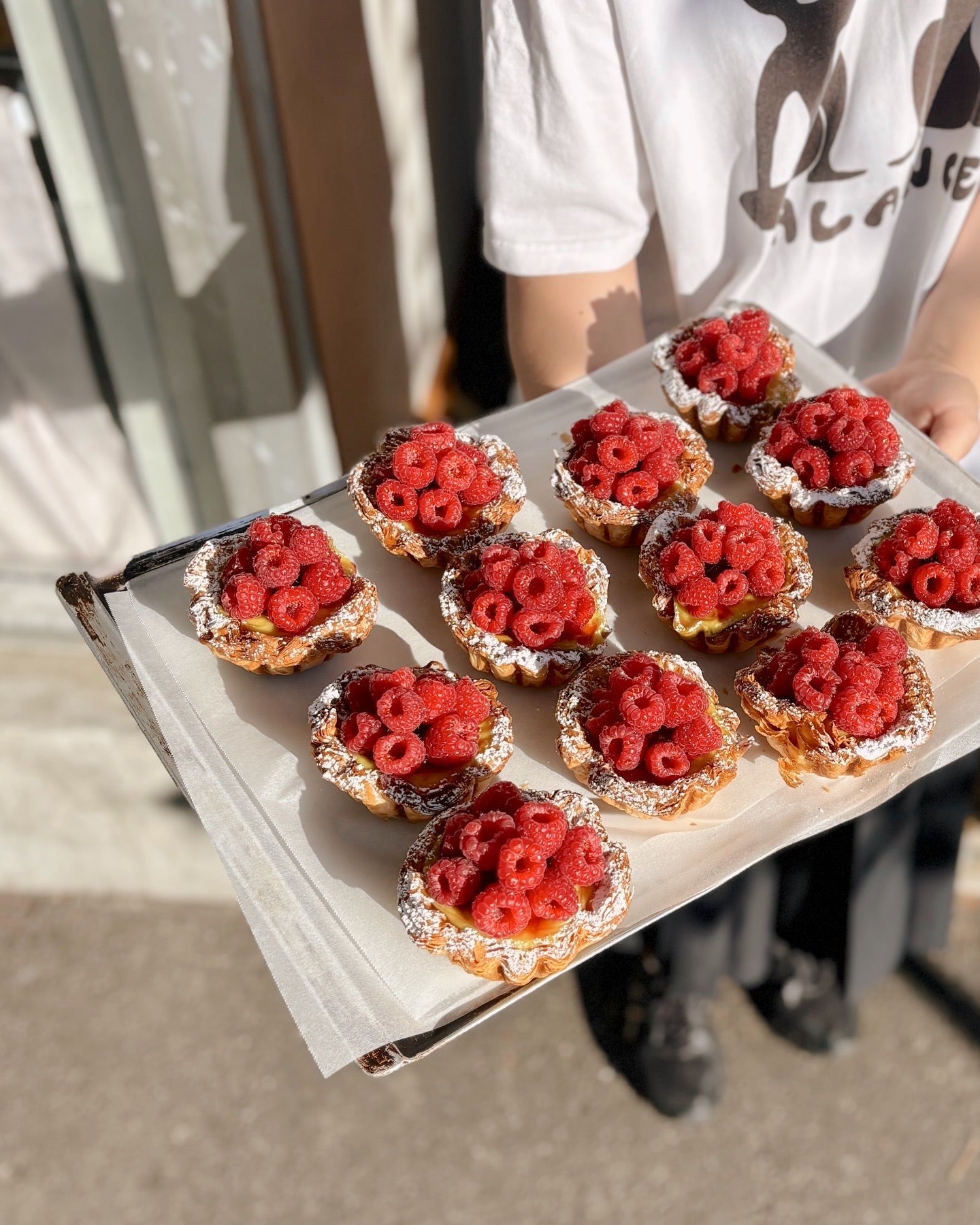 Raspberry Pandan Flan | Amann Patisserie